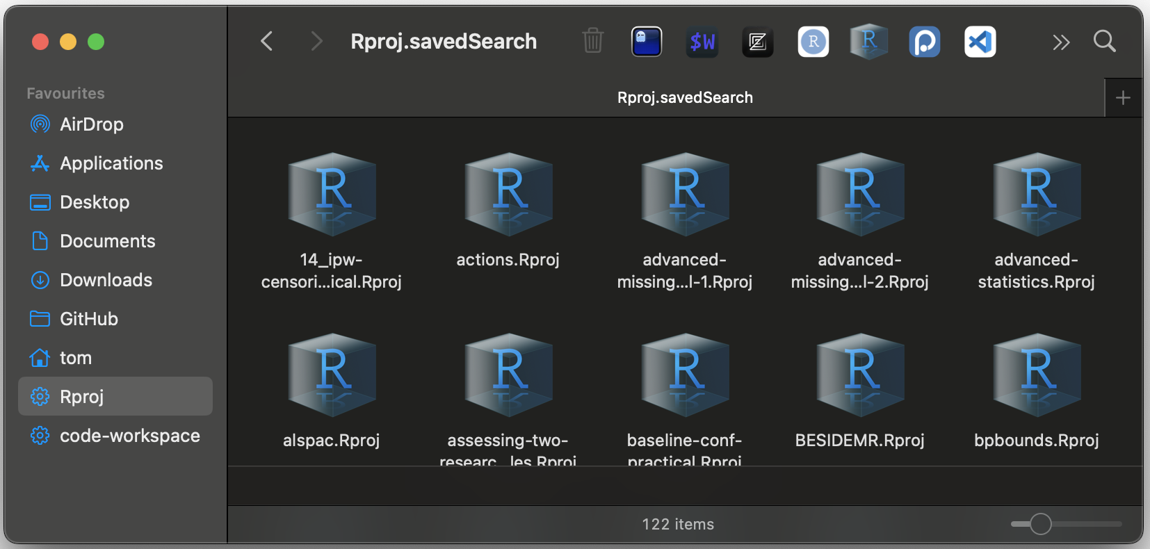Creating a Finder Smart Folder of your RStudio Project files to enable ...